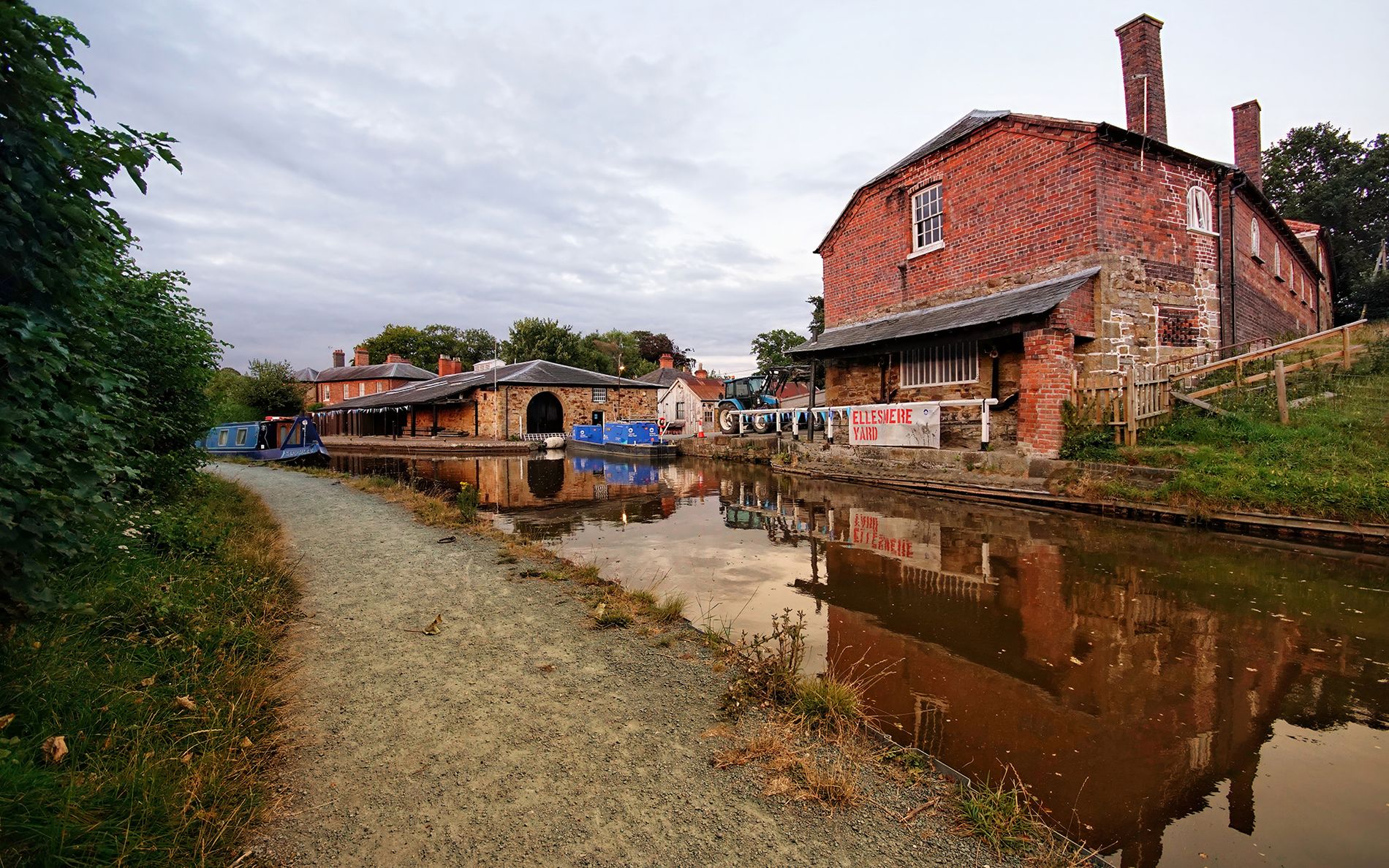 Historic working canal yard on the Llangollen Canal receives funding to ...