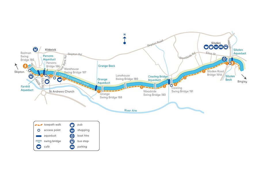 Two-mile canal walk from Silsden to Kildwick | Canal & River Trust